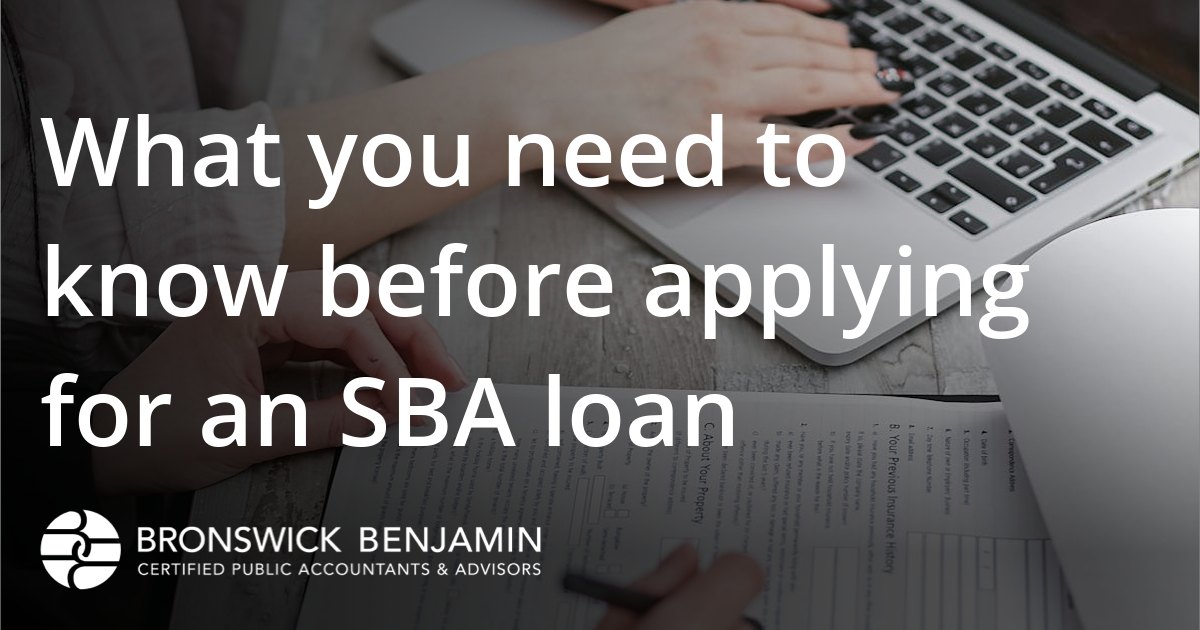 What you need to know before applying for an SBA loan - Bronswick Benjamin